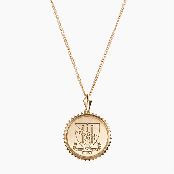 Delta Phi Epsilon Sunburst Crest Necklace – Kyle Cavan